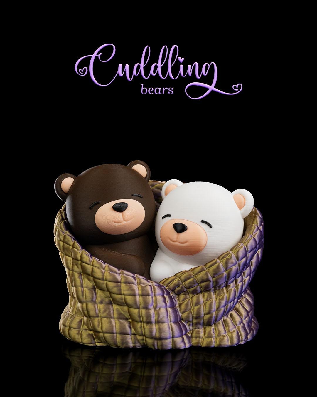 Cuddling Bears | 3D Printed | Seasonal | Animals | Valentine's Day ...