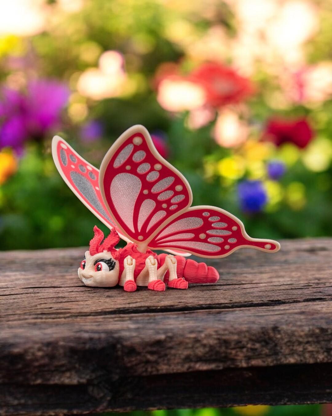 Betty Butterfly Articulating Figure | Fun in Grass | Customizable Color ...
