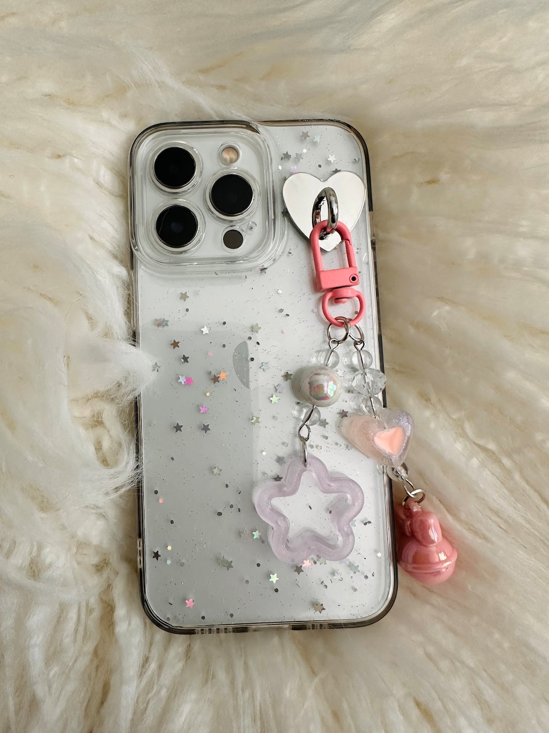 Stars Phone Case With Charm for iPhone 16, 15, 14, 13, 12 - Etsy