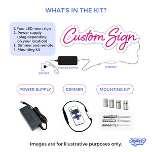 Custome Neon Sign/ Neon Name Signs/ Store Logo Personalised Namesigns ...