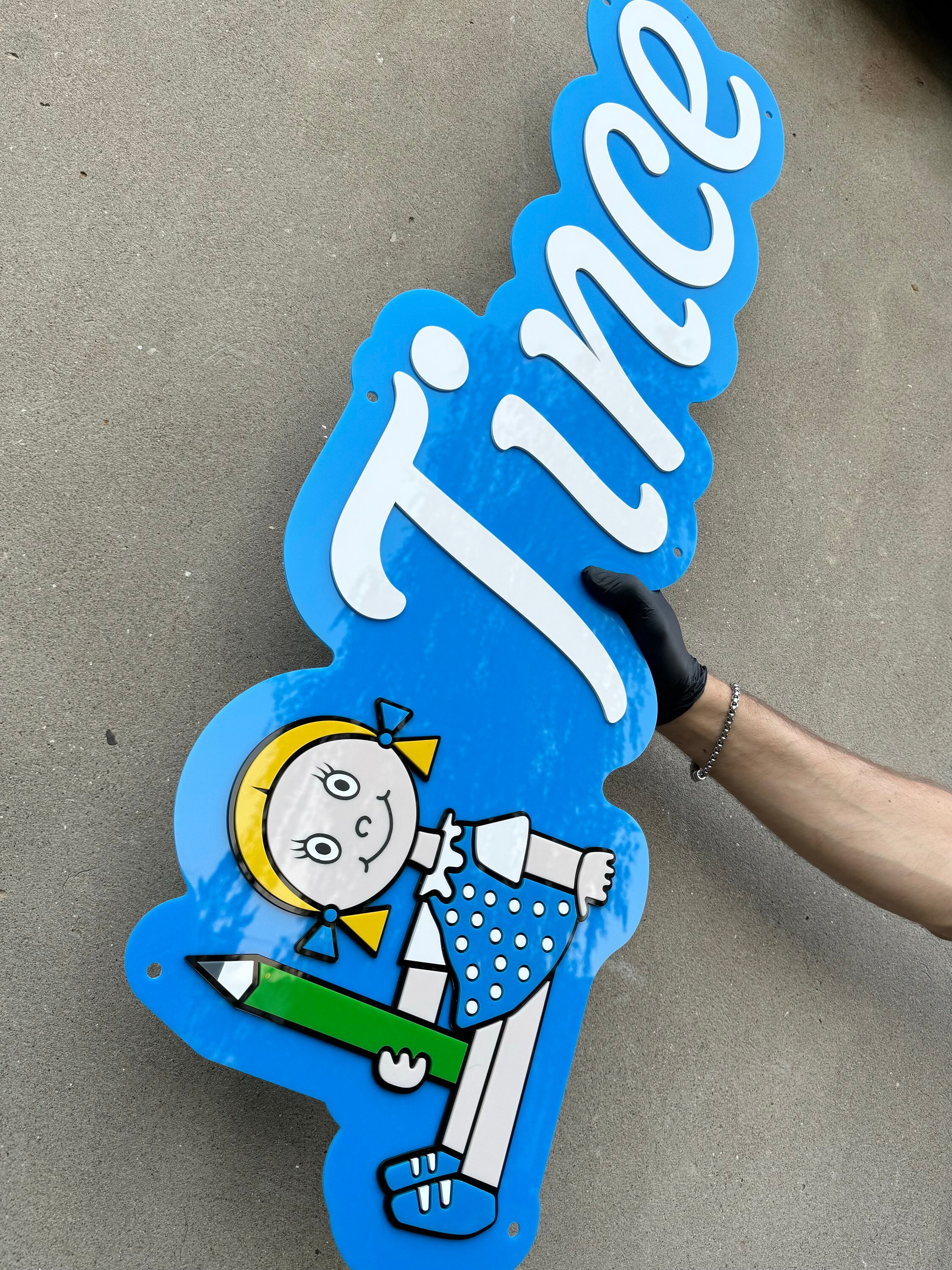 3D Layered Name Sign, Acrylic Cut Out Letters, Name Cutouts, Teenager ...