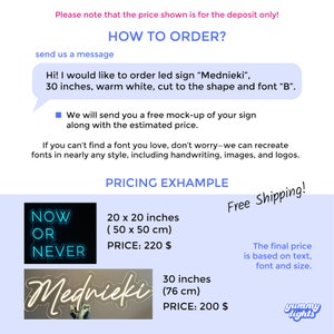 Custome Neon Sign/ Neon Name Signs/ Store Logo Personalised Namesigns ...