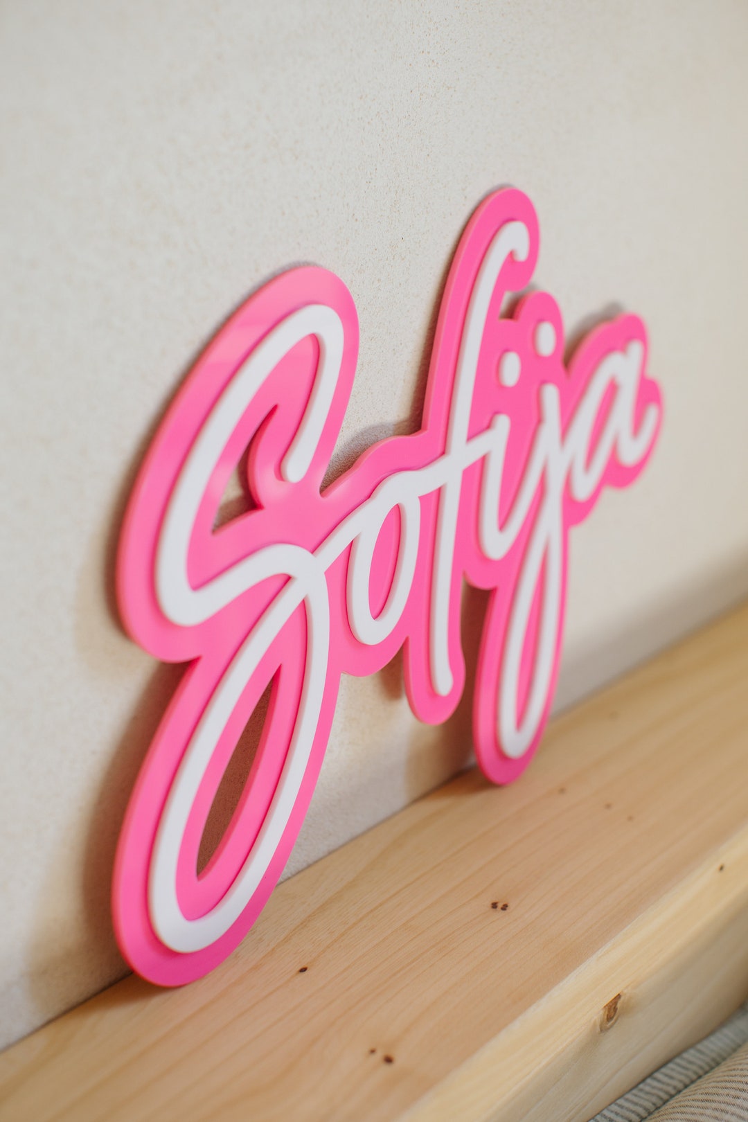 3D Layered Name Sign, Acrylic Cut Out Letters, Name Cutouts, Teenager ...