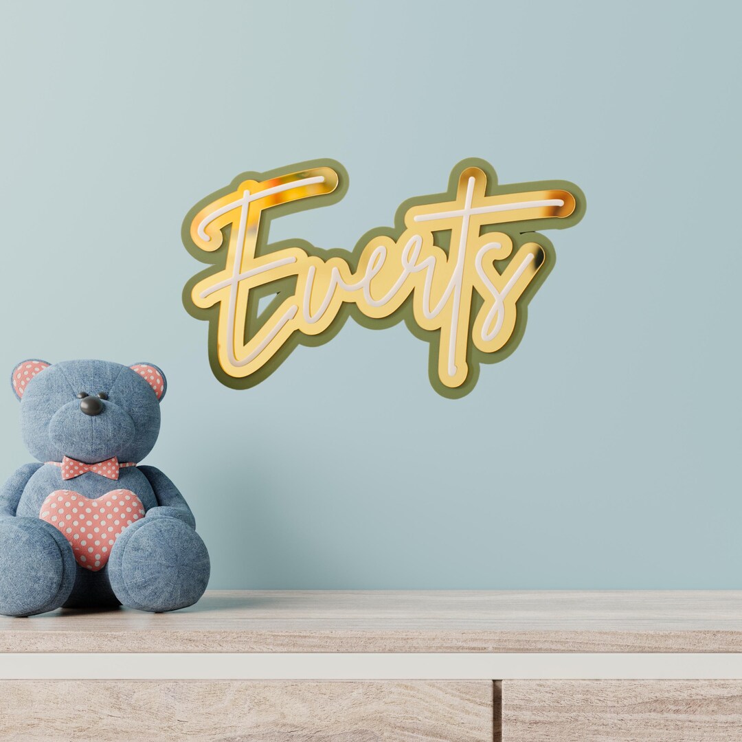 Custom Name Decal, Teenager Custom Acrylic 3D Name, Cabin Door Sign ...