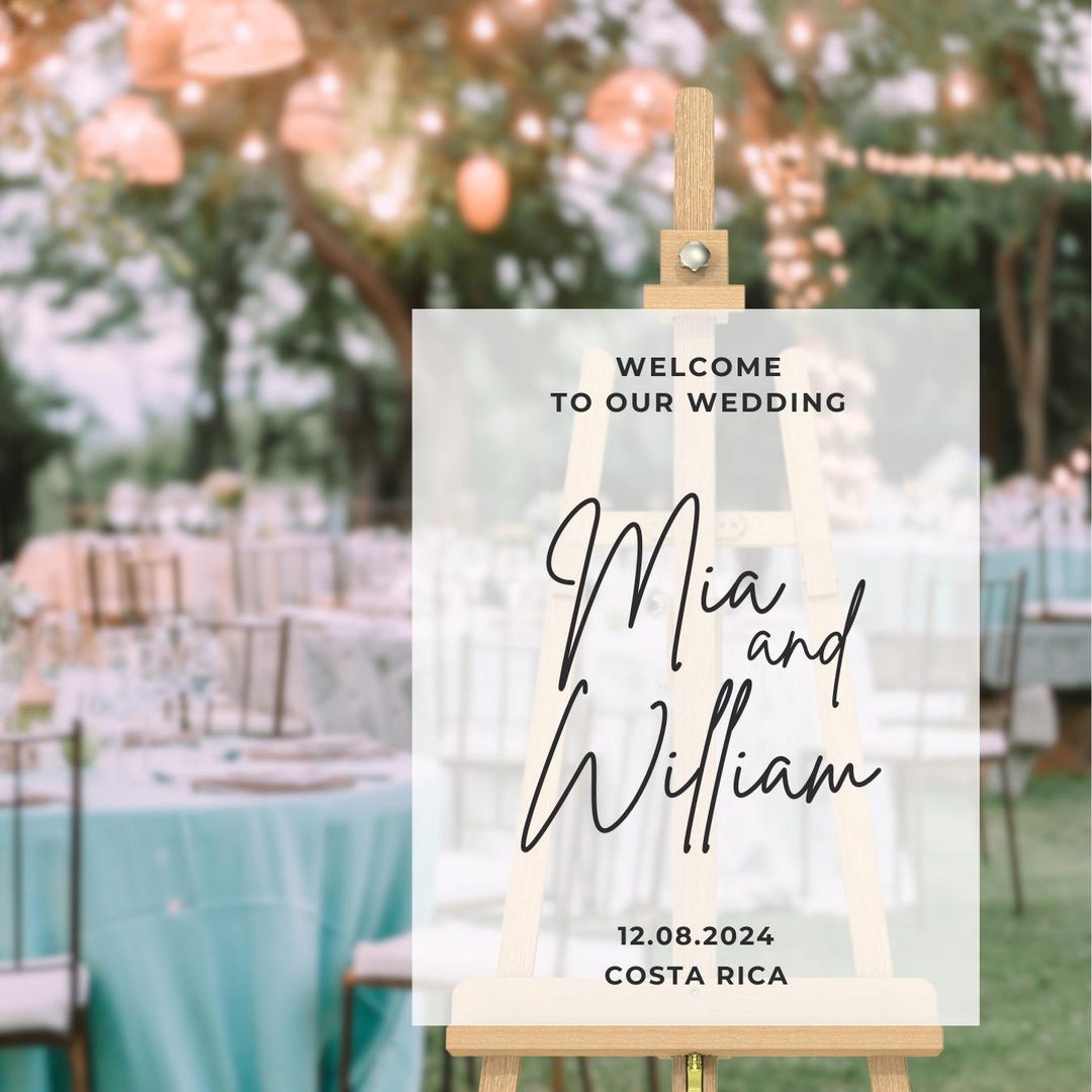 3D Acrylic Wedding Sign/ Welcome Family Name Reception/ Raised Letters ...