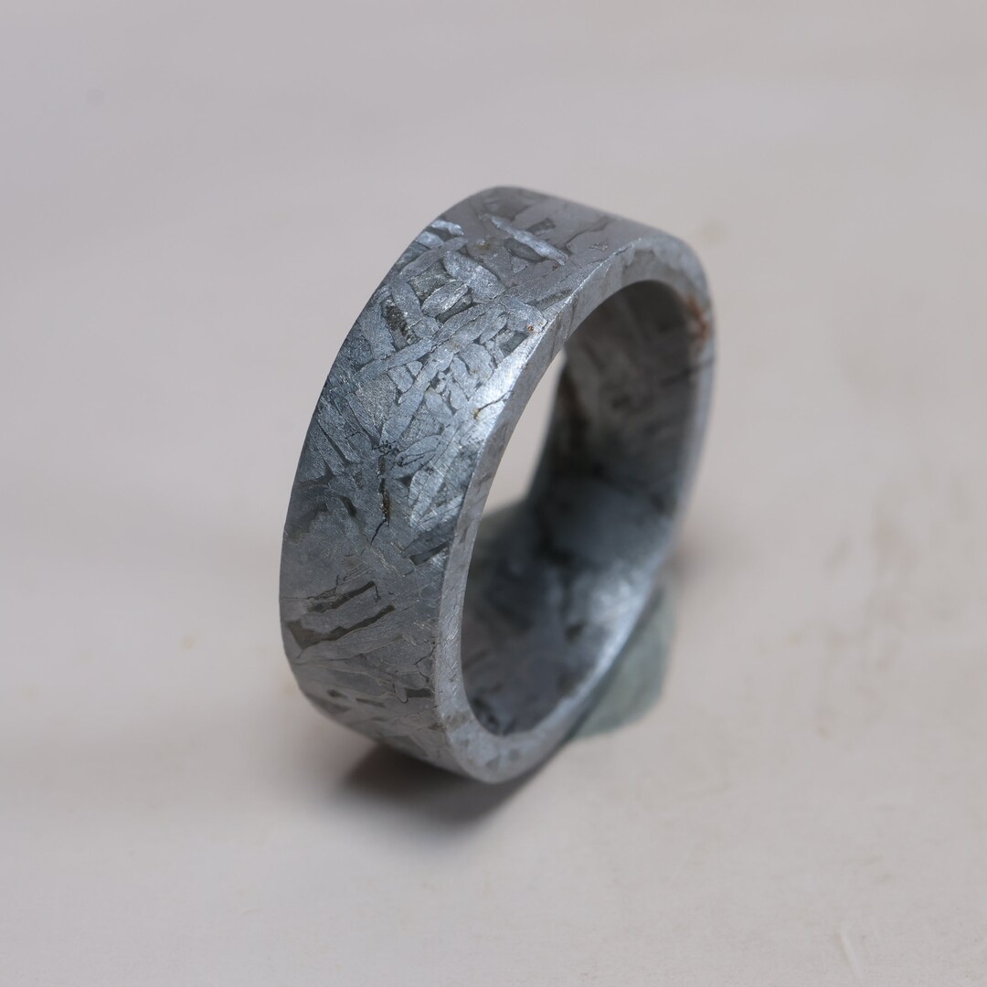 Meteorite Ring,unique Iron Meteorite Natural Meteorite Carving Ring ...
