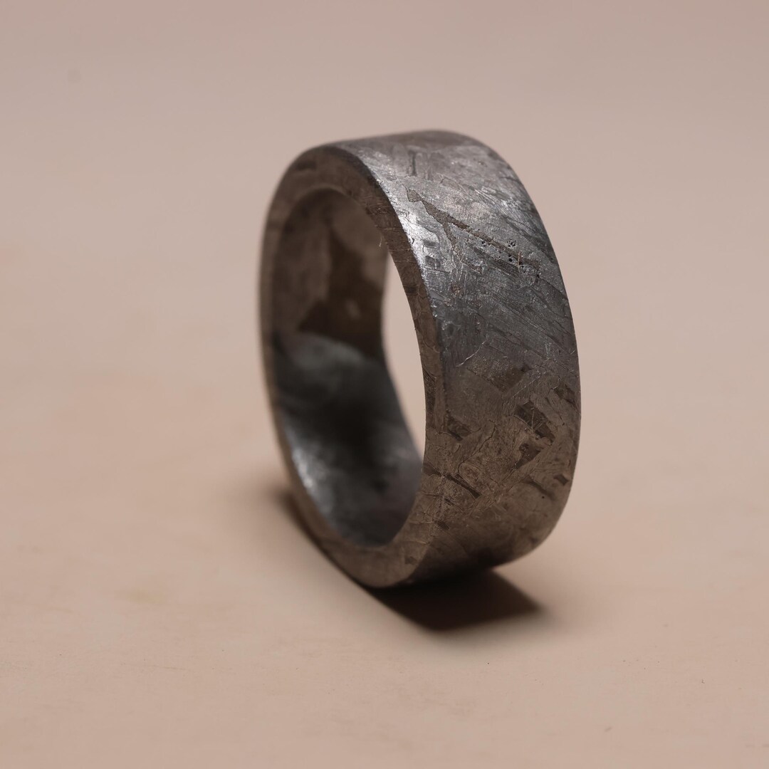 Unique Iron Meteorite Natural Meteorite Carving Ring(10 US)! Custom ...