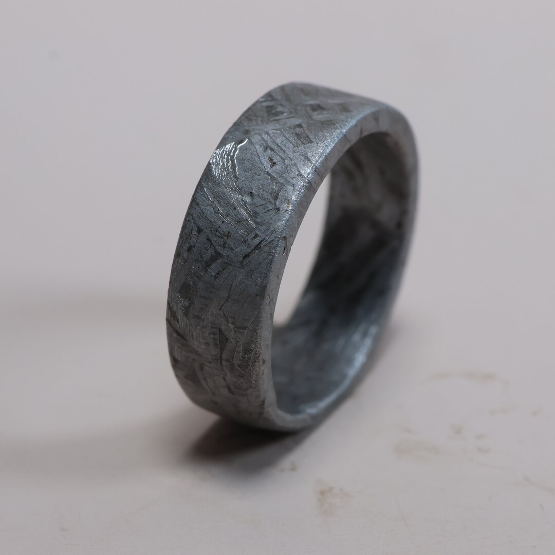 Unique Iron Meteorite Natural Meteorite Carving Ring (14US)! Custom ...