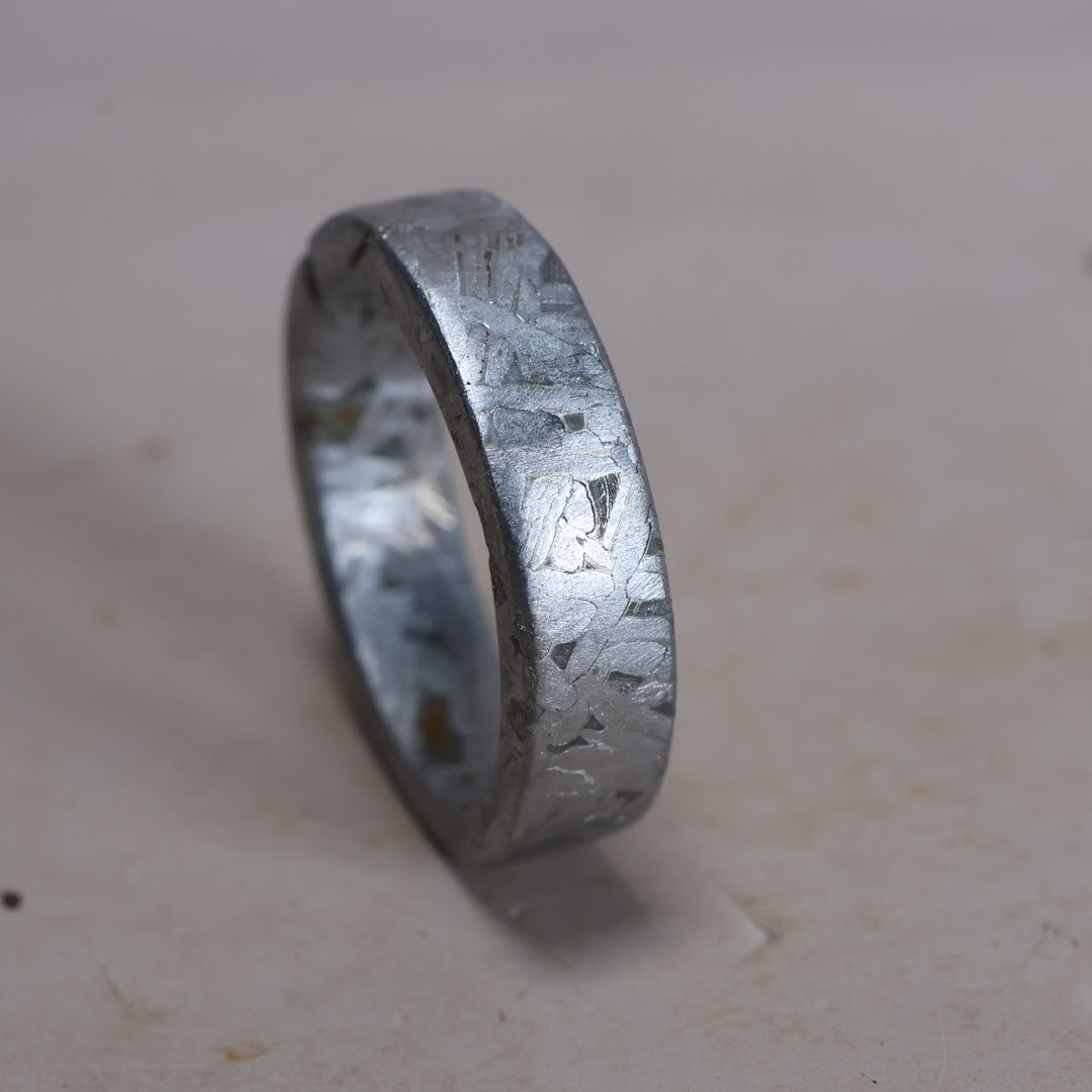 Unique Iron Meteorite Natural Meteorite Carving Ring(11 1/2US)! Custom ...