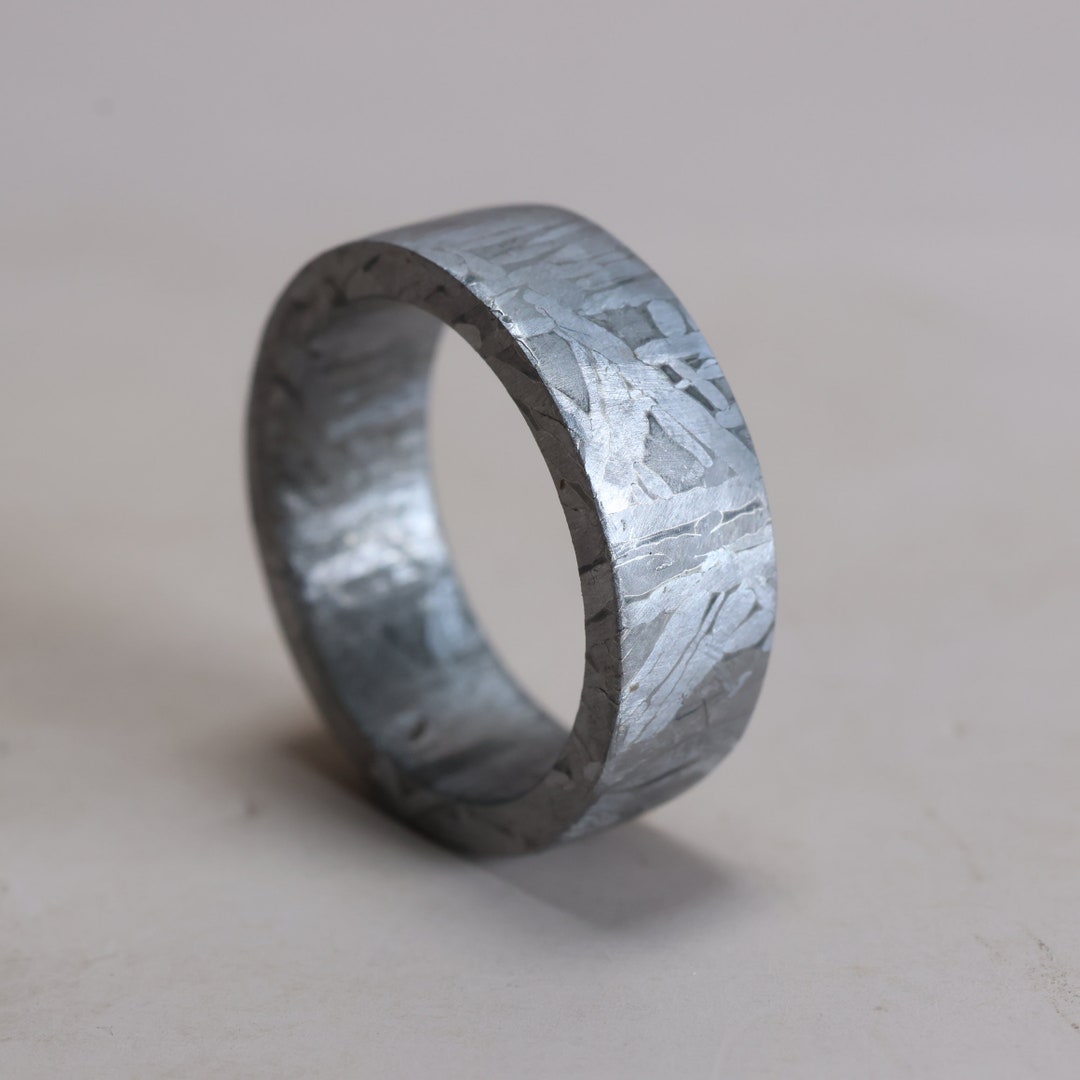 Meteorite Ring,unique Iron Meteorite Natural Meteorite Carving Ring ...