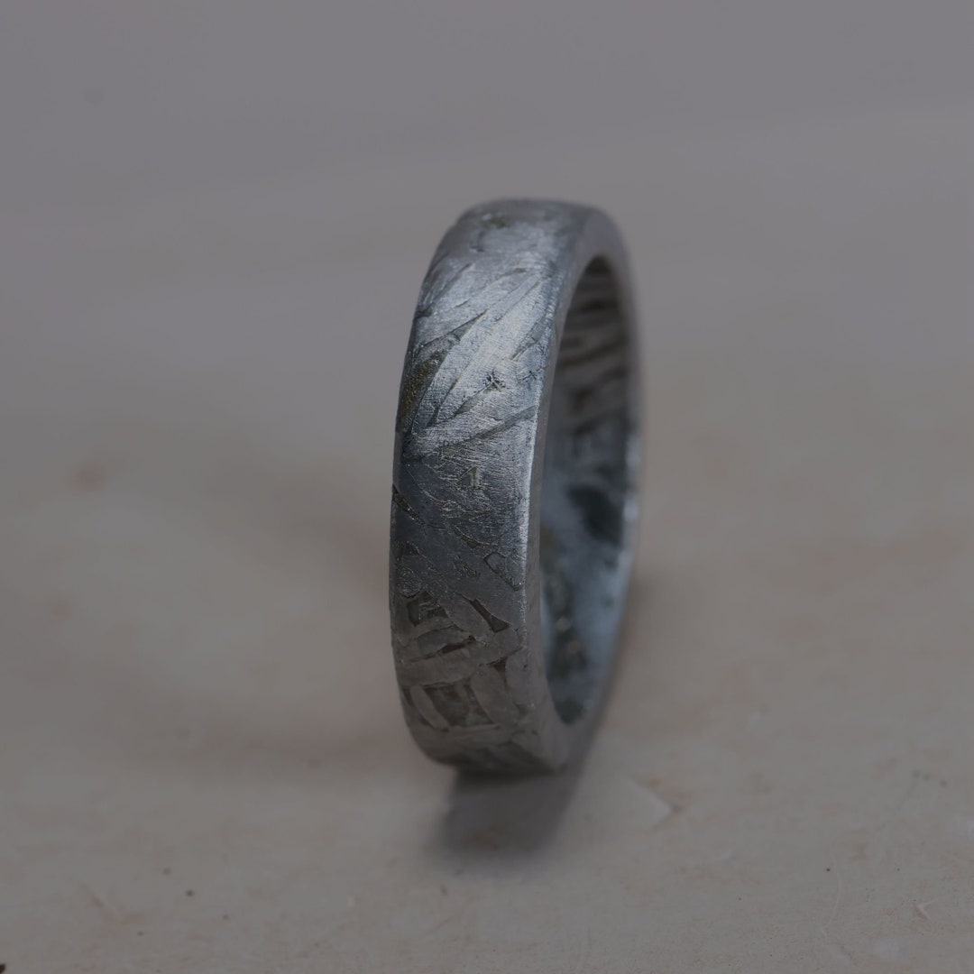 Meteorite Ring,unique Iron Meteorite Natural Meteorite Carving Ring10 1 ...