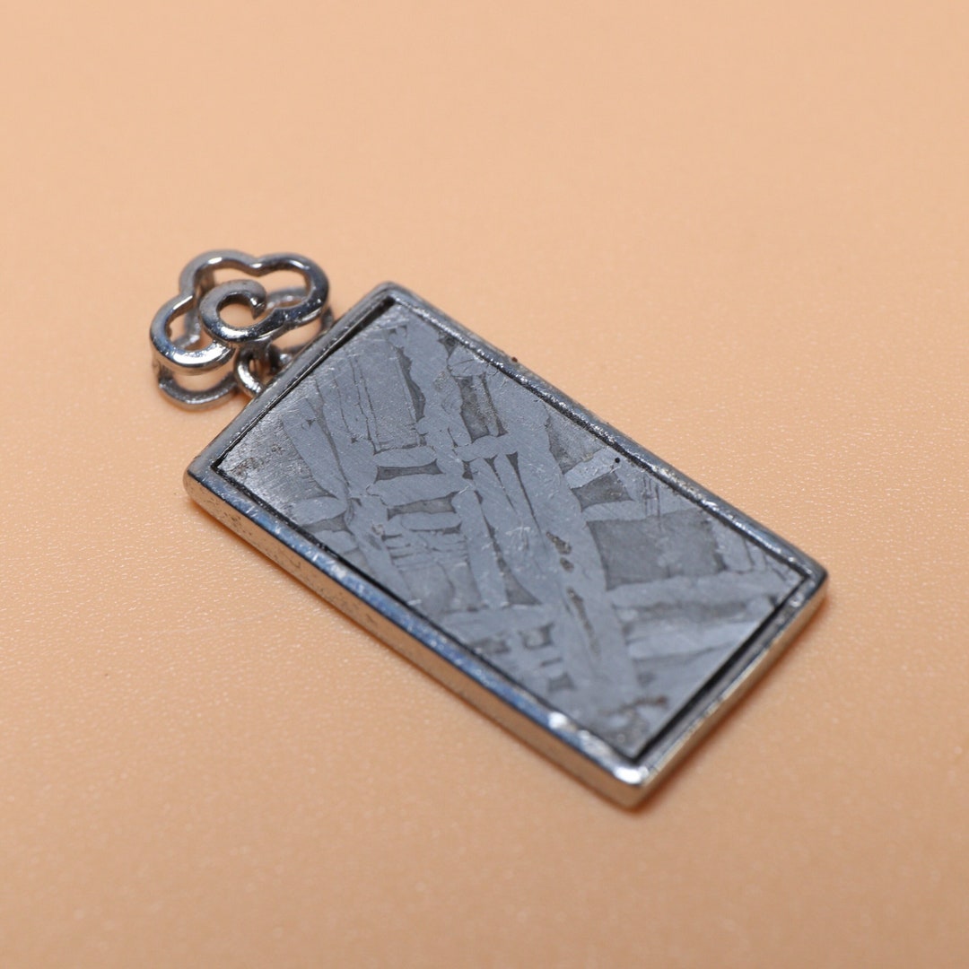 Unique Iron Meteorite Natural Meteorite Carving Pendant! S925 Sterling ...