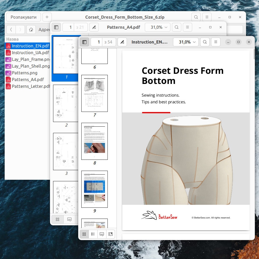 Corset Dress Form Sewing Pattern: Edwardian Torso, Size 8 (PDF Download ...