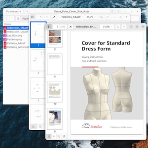 COVER. Sewing Pattern for Cover for Standard Dress Form Size 12 - Etsy