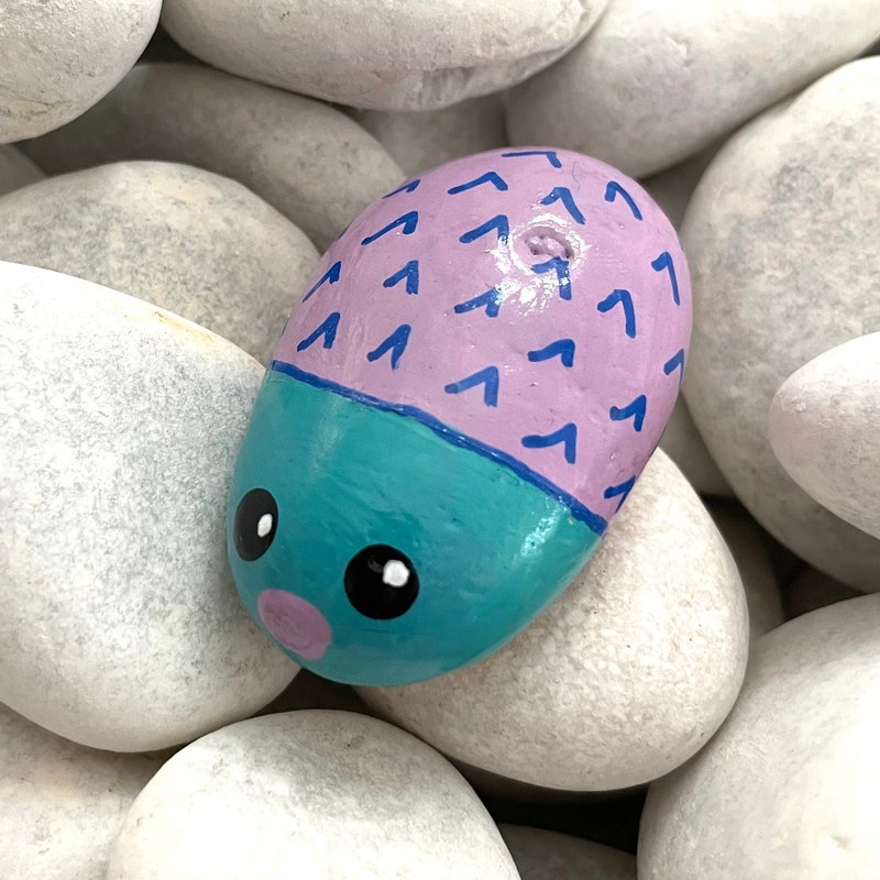 Paint Hedgehog Rock - Etsy