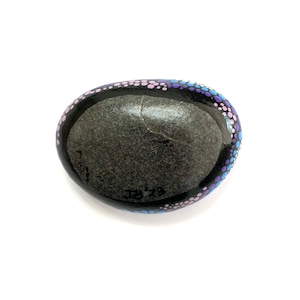 Infinity Stone - Hand Painted Rocks - Dotted Rocks Purple Blue - Rock ...