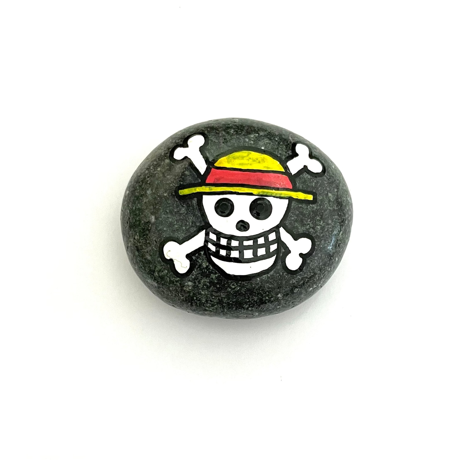One Piece Rock Art - Hand Painted Stones and Rocks Anime - Cute Painted ...