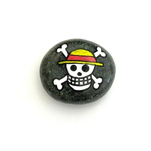 One Piece Rock Art - Hand Painted Stones and Rocks Anime - Cute Painted ...