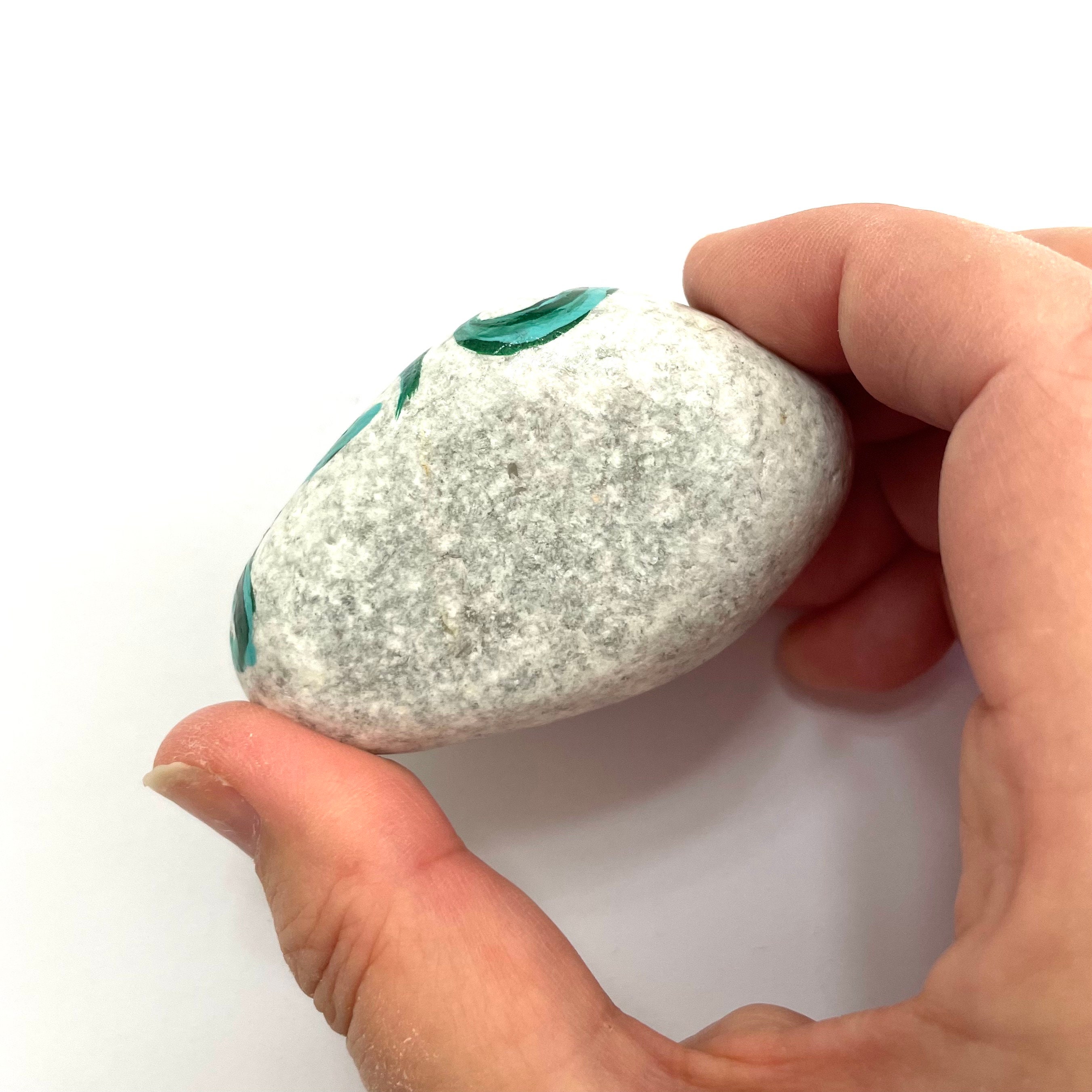 Fish Hand Painted Rock Beach Theme Wedding Gift Art Rock Fish Painted ...