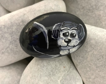 Set of Three Painted Dog Rocks Hand Painted Rocks Dogs Fun Painted ...