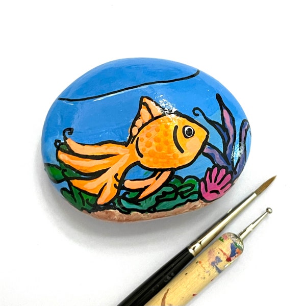 Fish Painted Rocks - Etsy
