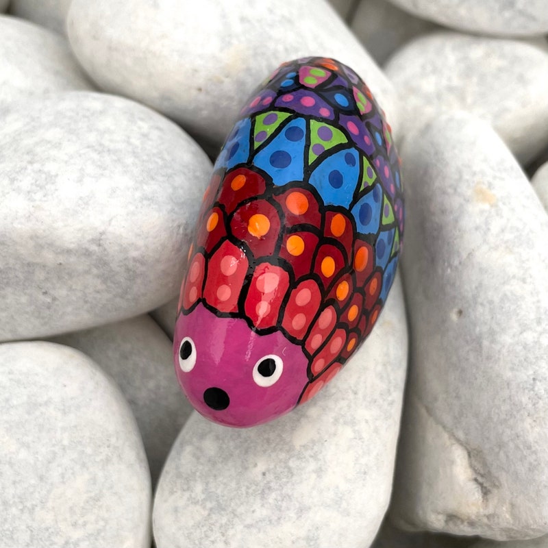 Paint Hedgehog Rock - Etsy