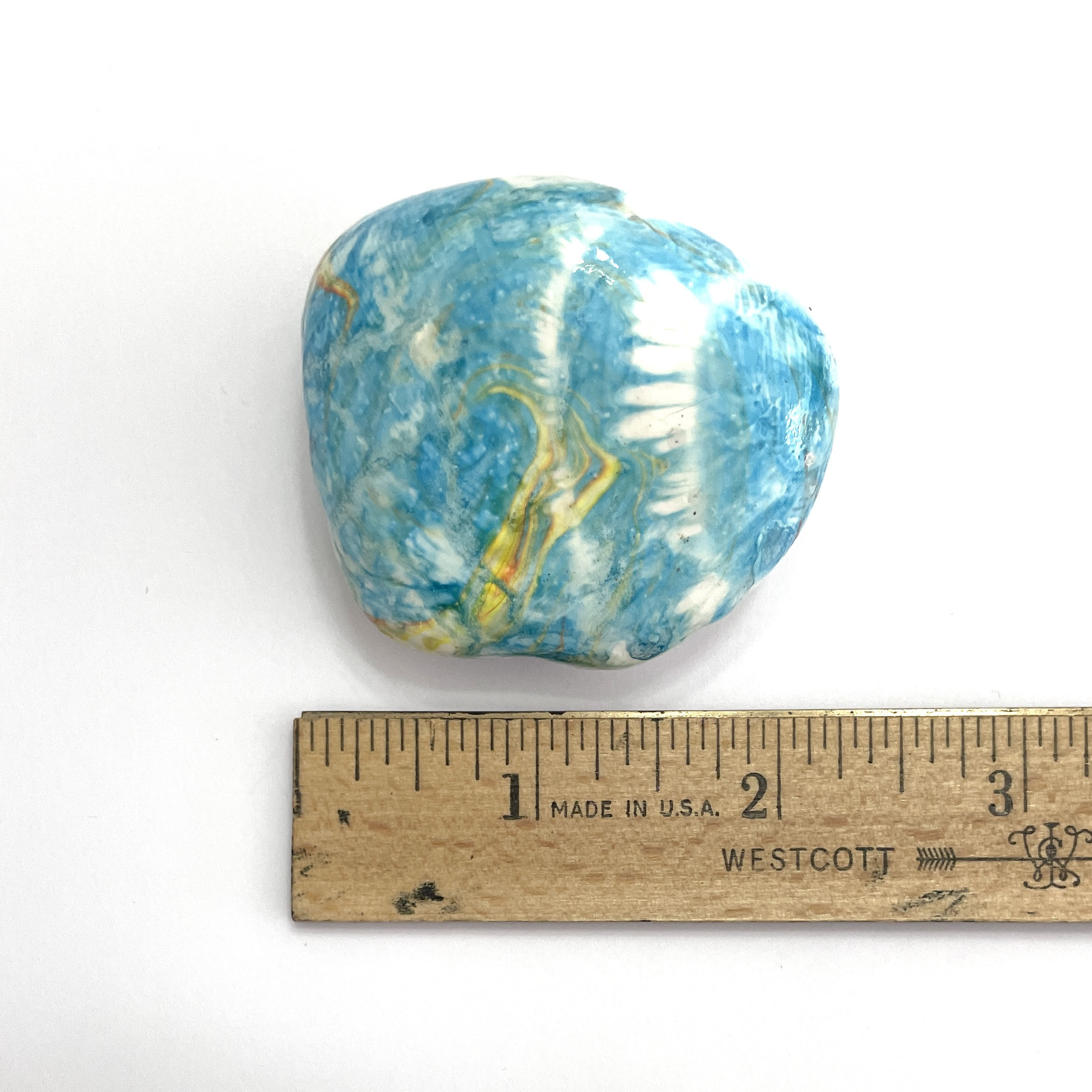 Hand Painted Rock Art - Rock Painting - Marbleized Rock - Rock ...