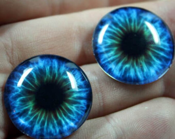 Taxidermy Eyes 20mm Mystic Mermaid Eyes 2 Human Doll Eyes Handmade ...