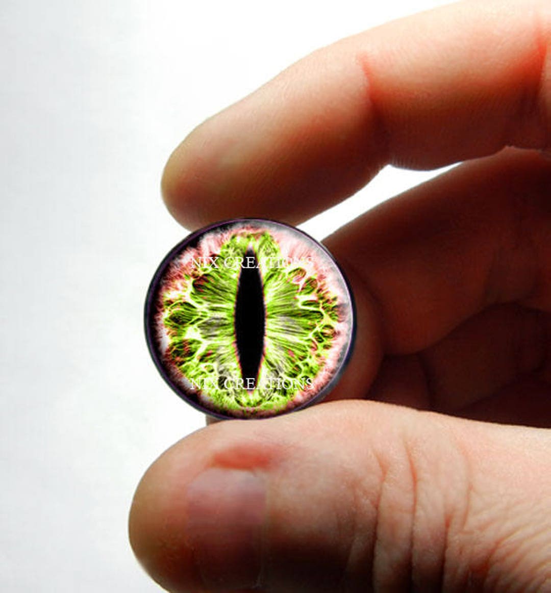 Glass Eyes - Forest Reaper Dragon Taxidermy Eye Cabochons 8mm 10mm 12mm ...
