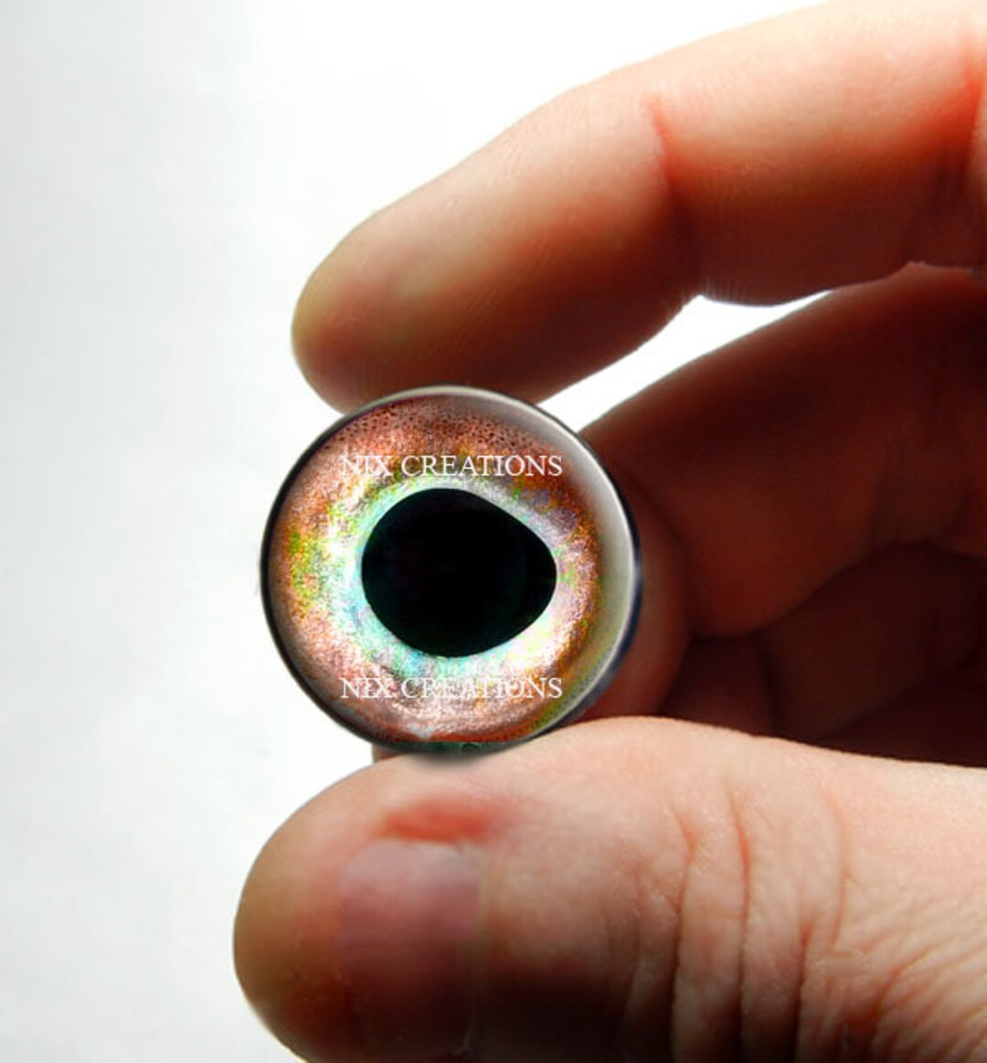 Red Green Perch Fish Glass Eyes Eyeball Cabochon for Fishing Lures 8mm ...