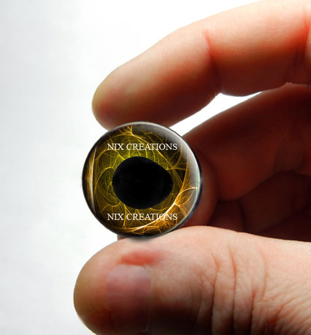 Electra Tangerine Perch Fish Glass Eyes Eyeball Cabochon for Fishing ...