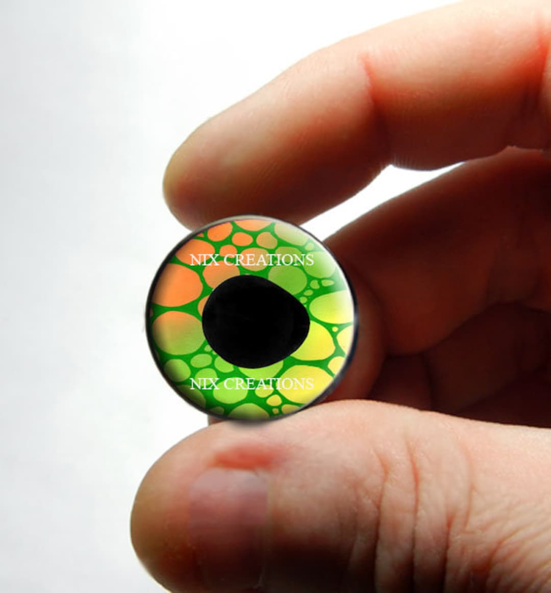Funky Perch Fish Glass Eyes Eyeball Cabochon for Fishing Lures 8mm 10mm ...