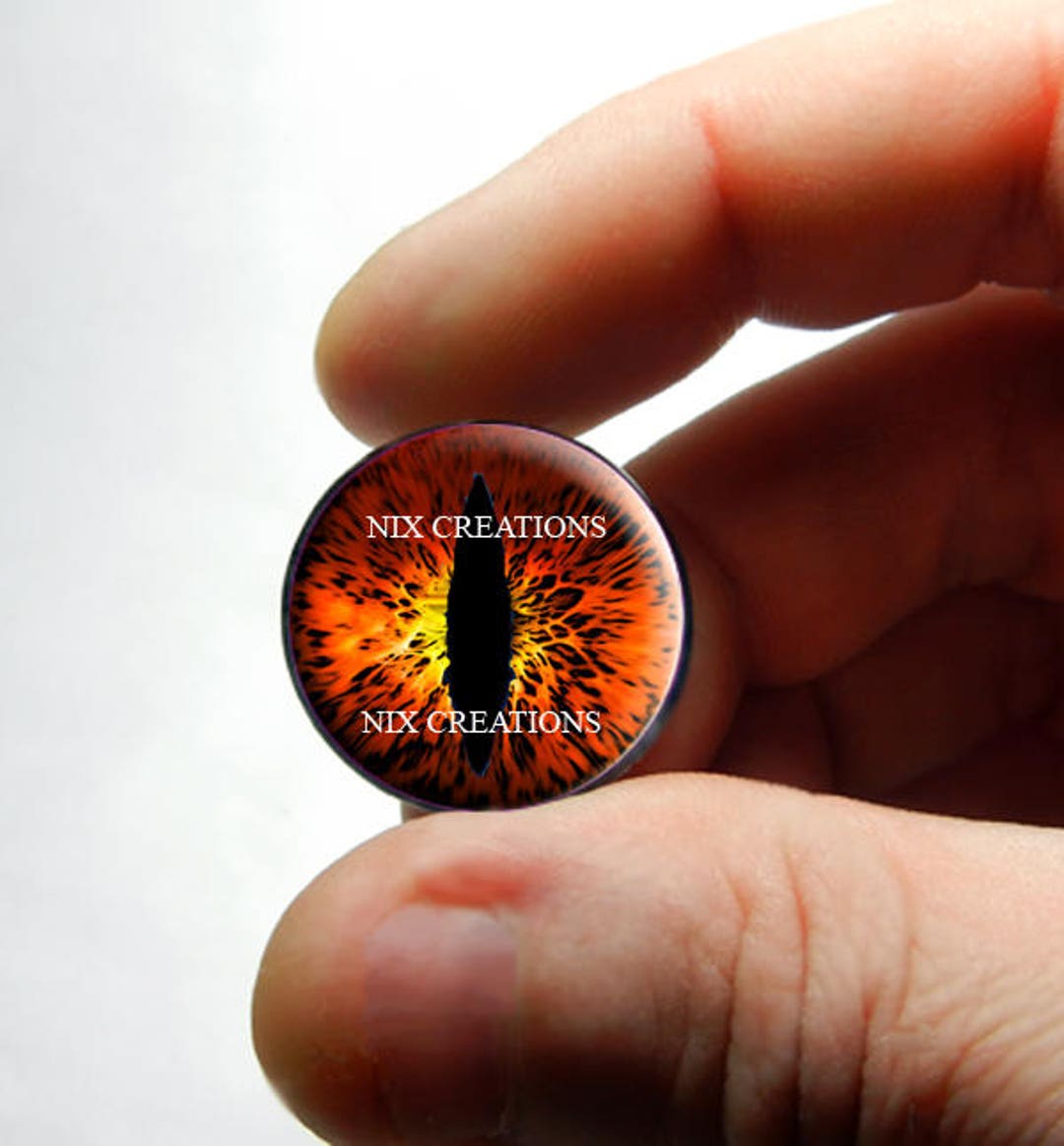 Glass Eyes - Red Evil Demon Glass Eyes Taxidermy Doll Eyeballs ...