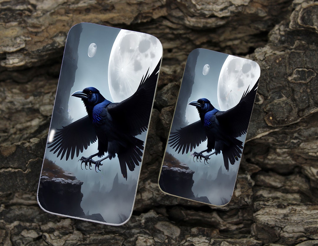 Raven Domino Cabochon - 2 Sizes to Choose From - RV1 - Etsy