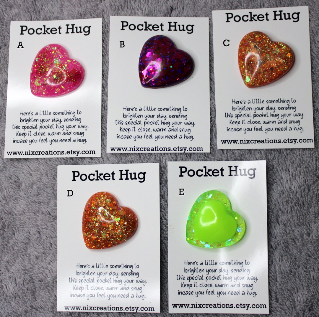 Pocket Hug Resin Heart Keepsake Gift - Etsy