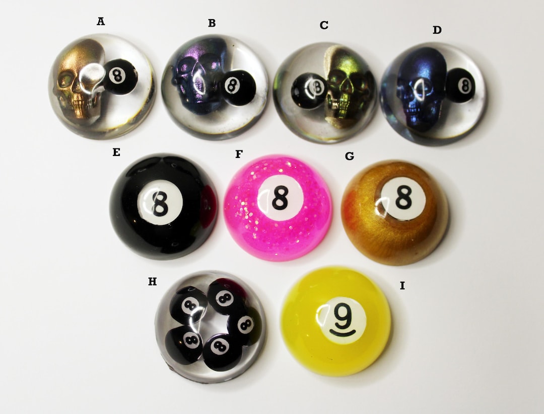 Resin 8 Ball Billiards Pool Pocket Marker - Etsy
