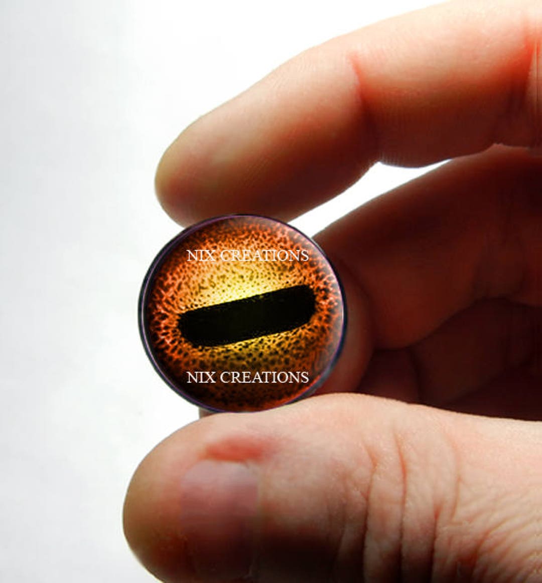 Glass Eyes - Orange Octopus Glass Taxidermy Doll Eyes Cabochons 8mm ...
