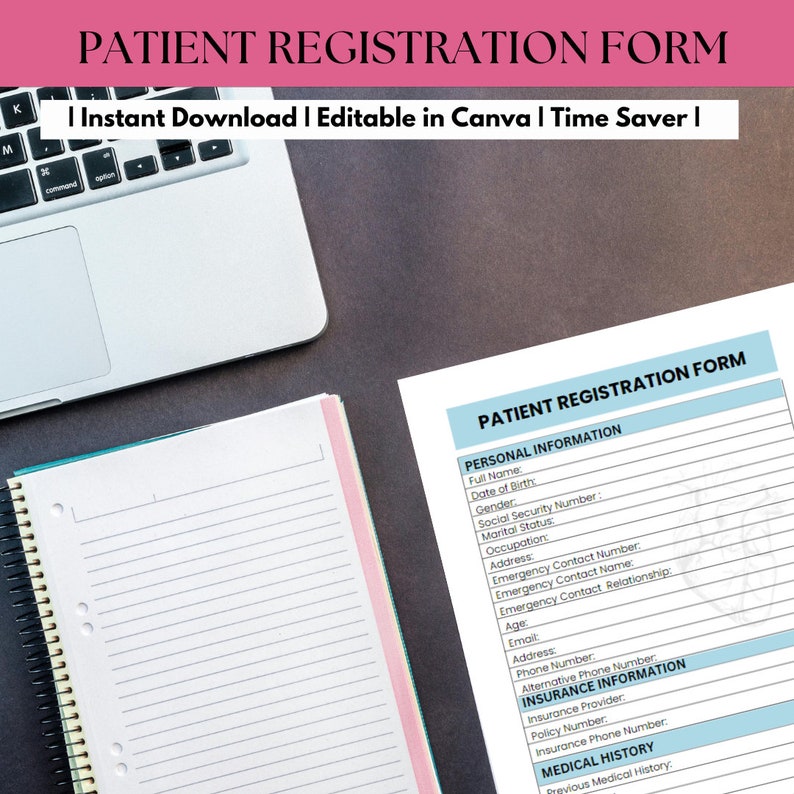 Patient Registration Template for Small Clinics and Hospitals Clinic ...