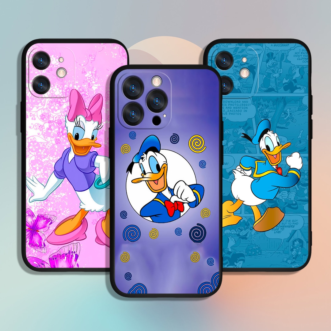 Donald Duck Cartoon Art Phone Case for iPhone 11 12 13 14 15 XS XR Pro ...