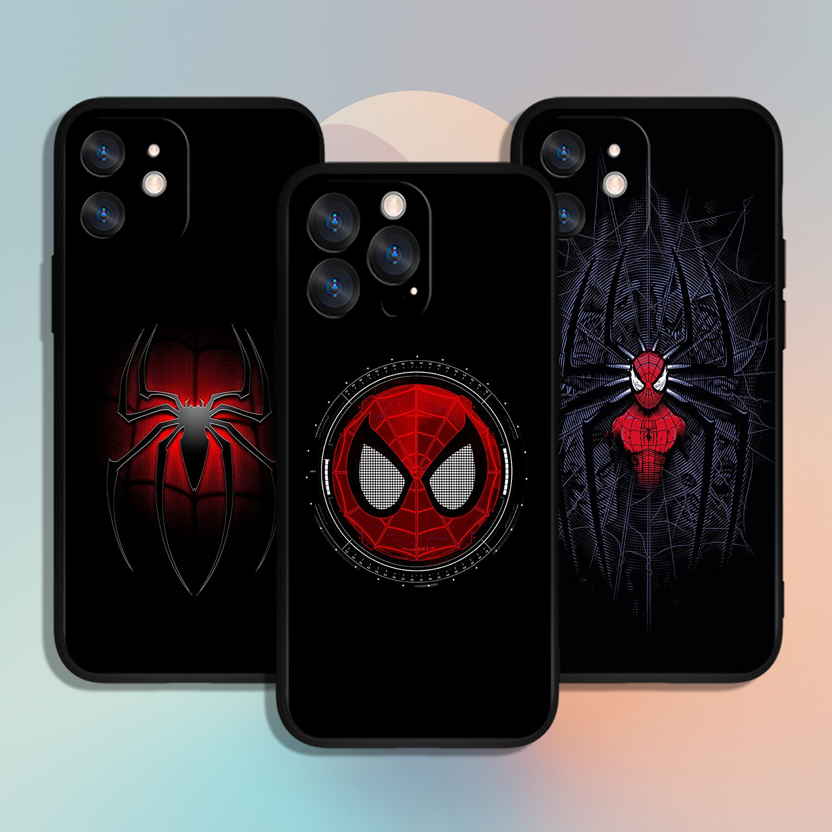 Spider Man Cartoon Art Phone Case for iPhone 11 12 13 14 15 XS XR Pro ...