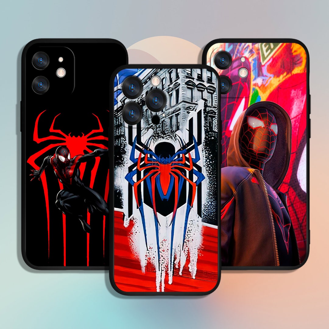 Spider Man Cartoon Art Phone Case for iPhone 11 12 13 14 15 XS XR Pro ...
