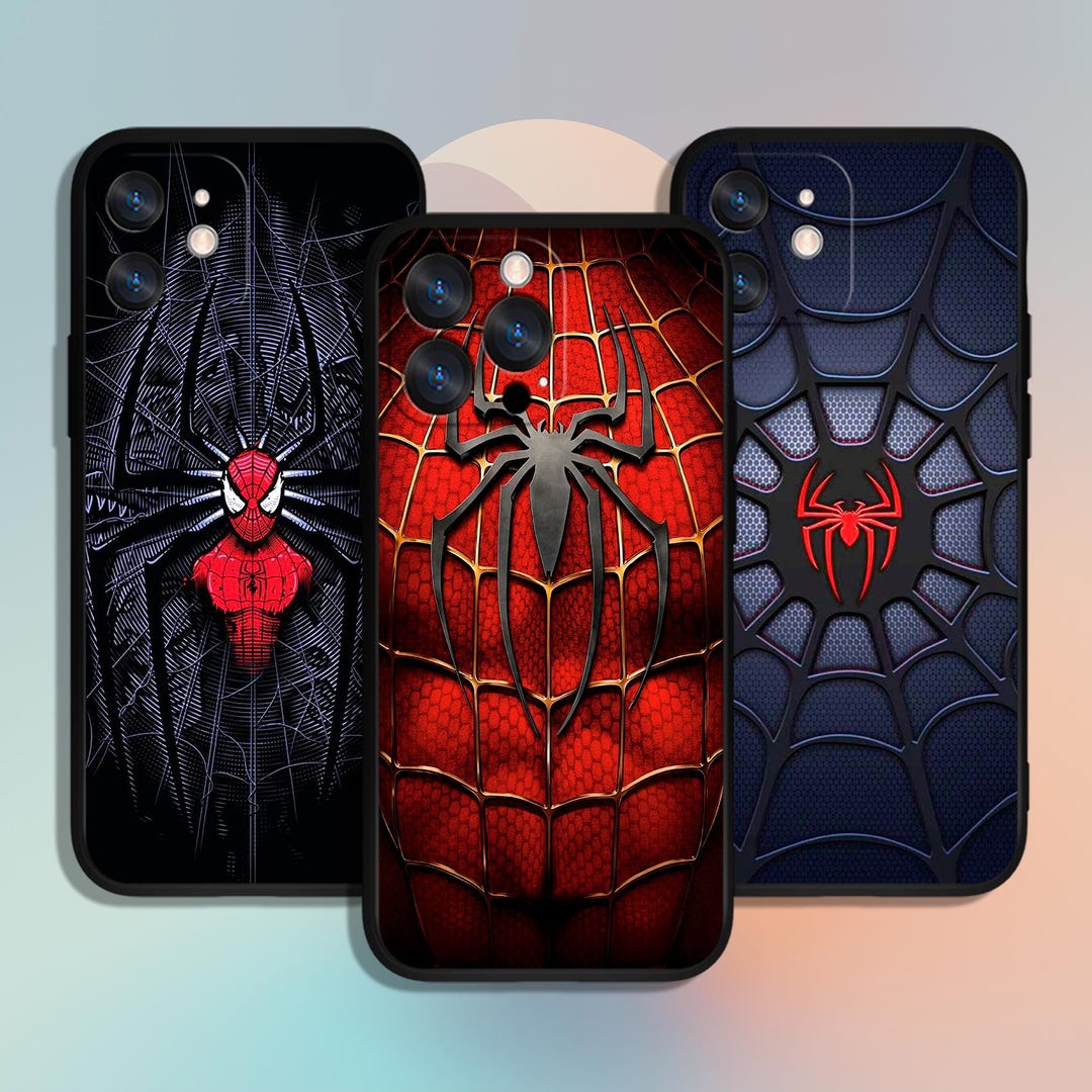 Spider Man Cartoon Art Phone Case for iPhone 11 12 13 14 15 16 XS XR ...