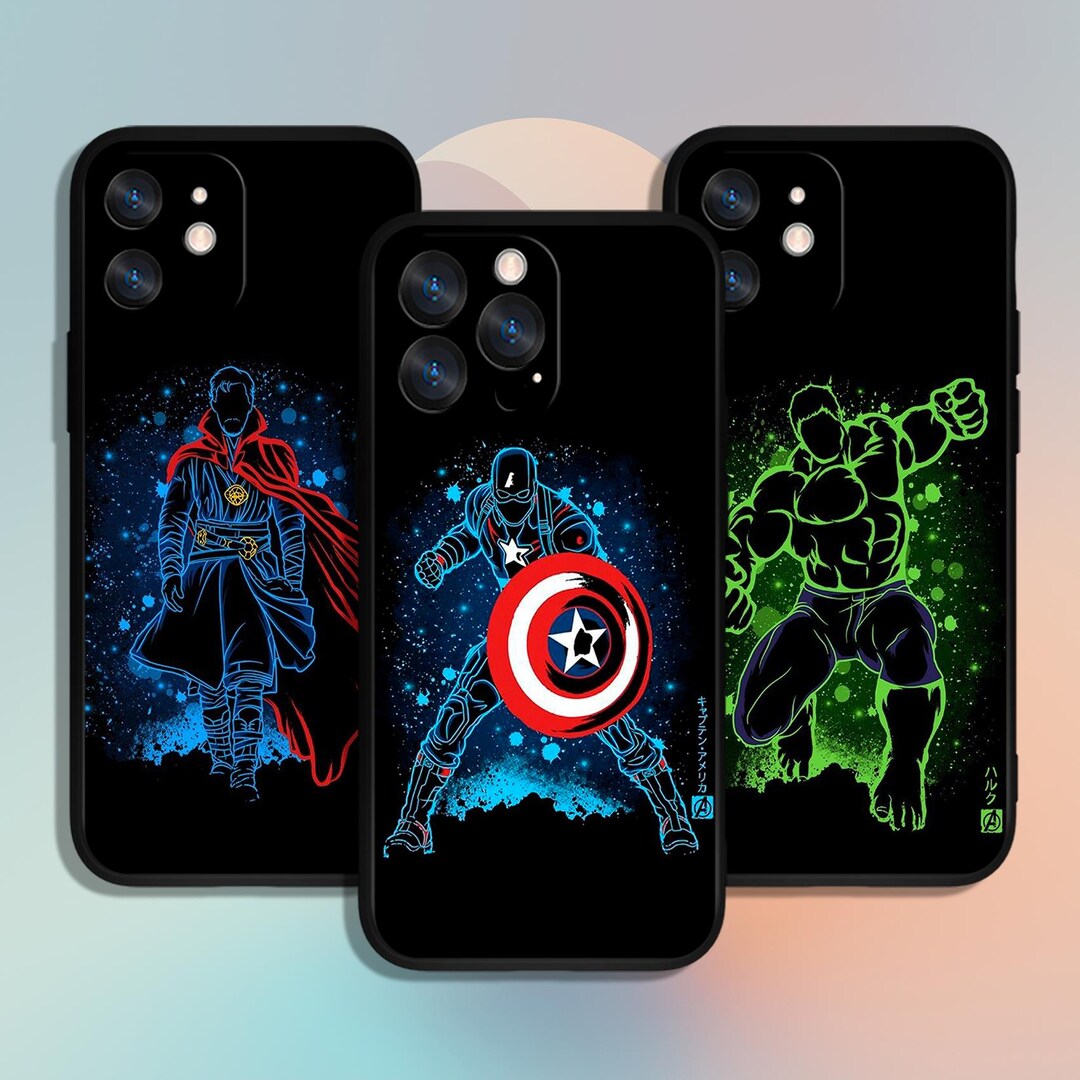 Avengers Hero Colorful Art Phone Case for iPhone 11 12 13 14 15 16 XS ...