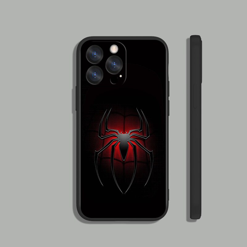 Spider Man Cartoon Art Phone Case for iPhone 11 12 13 14 15 XS XR Pro ...