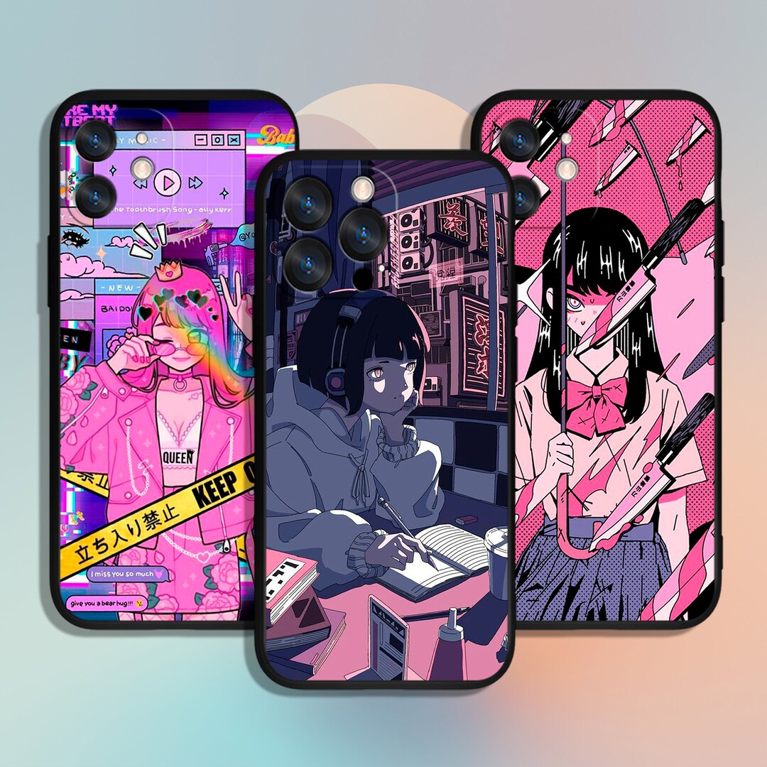 Anime Waifu Girl Phone Case for iPhone 7 8 11 12 13 14 15 XS XR Pro Max ...