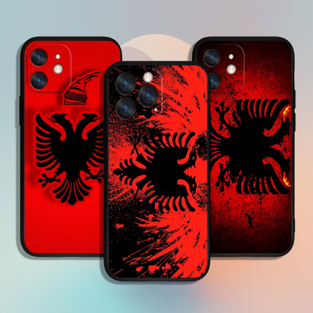 Albania Albanian Flag Phone Case for iPhone 8 11 12 13 14 15 XS XR Pro ...