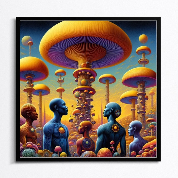 Mushroom Art - Etsy