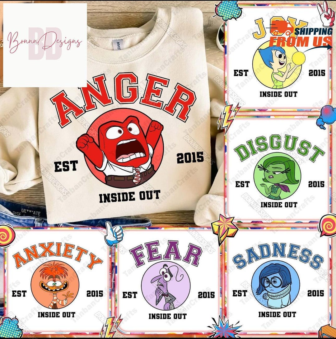 Inside Out 2 Shirt, Inside Out Tee, Inside Out Characters Shirt, Joy ...