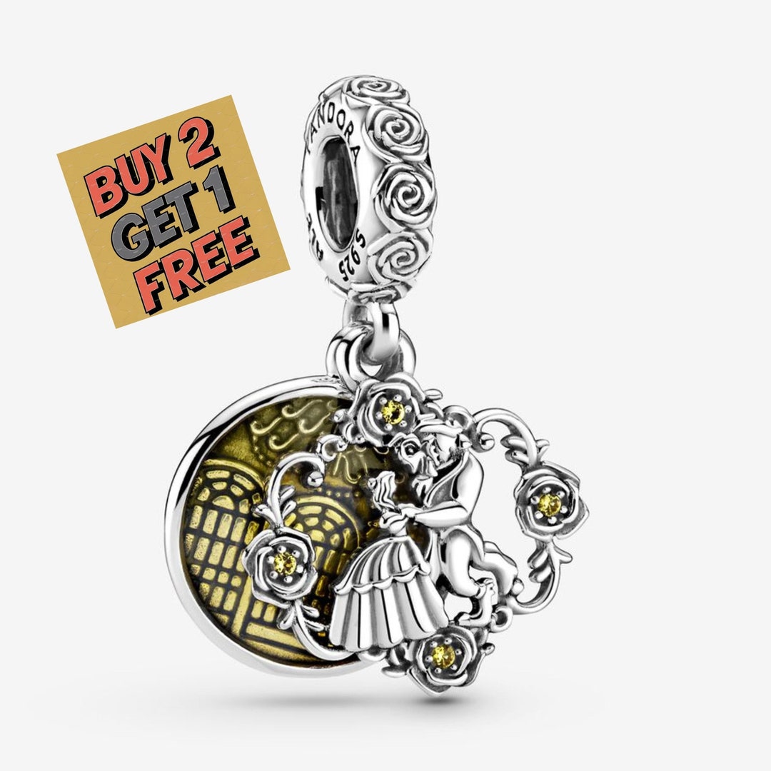 Disney Beauty and the Beast Dancing Dangle Charms for Bracelet,girl ...