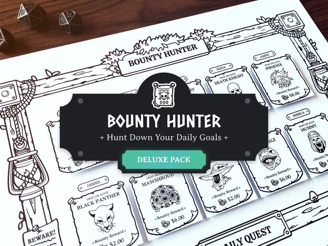 ADHD Responsibility Chart Game Deluxe Pack: A Dnd-inspired Way to ...